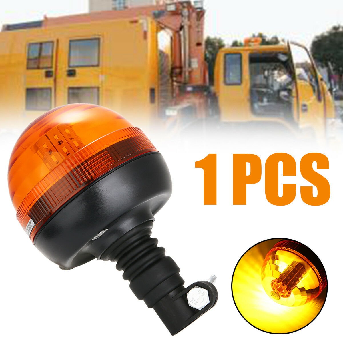 Emergency Warning Flash Strobe Rotating Beacon 40 LED Tractor Light ...