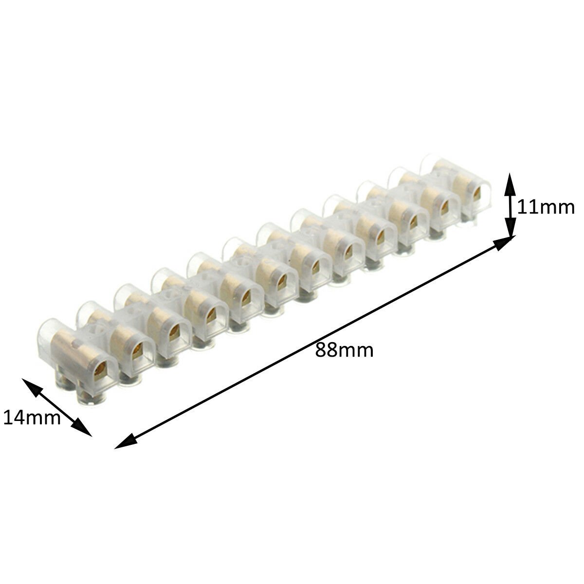 6pcs 12 Way Barrier Screw Terminal Block Wire Connection Connector ... 6pcs 12 Way Barrier Screw Terminal Block Wire Connection Connector ...