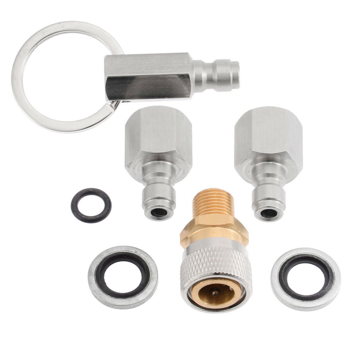 6pcs Set Quick Coupler Plugs Filling / Charging Adaptor Complete Kit ...
