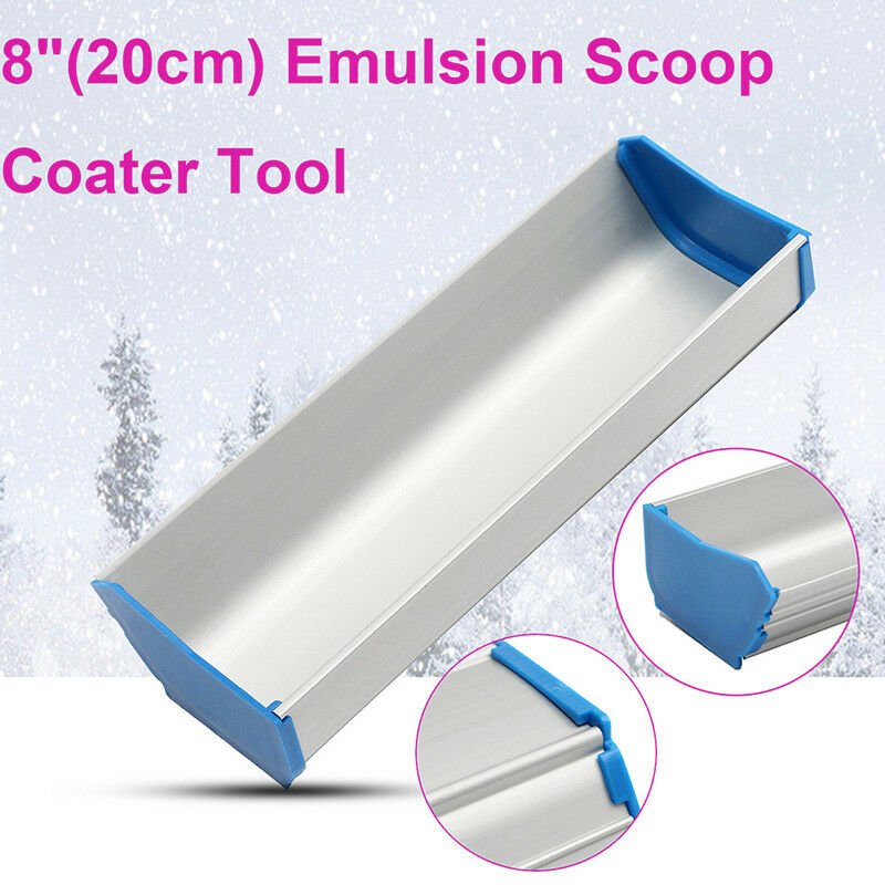 8" 20cm Press Aluminum Emulsion Scoop Coater Coating Tool For Silk ...