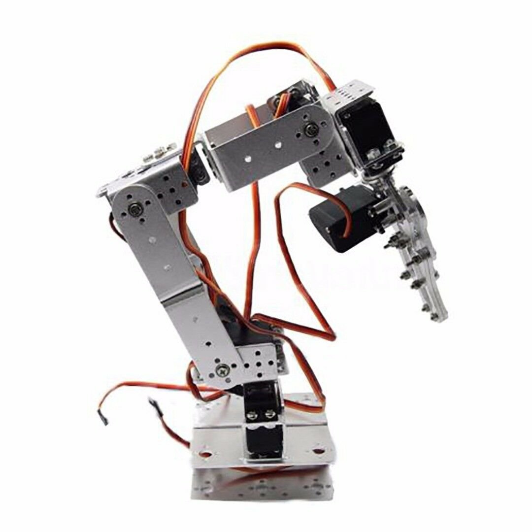 ROT2U 6DOF Aluminium Robot Arm Clamp Claw Mount Kit w/ Servos for ...