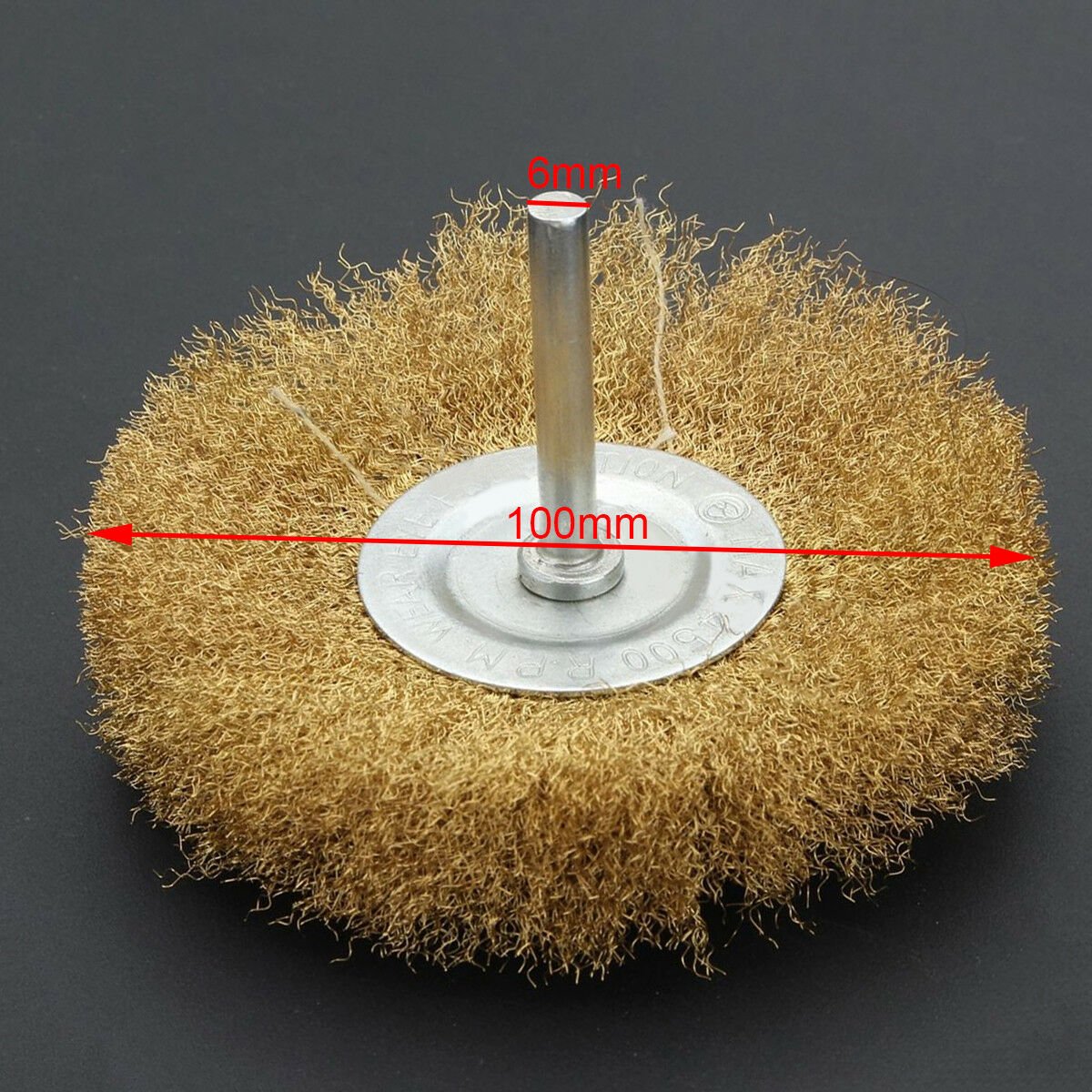 4" 100mm Rotary Wire Wheel Clean Rust Paint Scale Dirt Power Drill ...