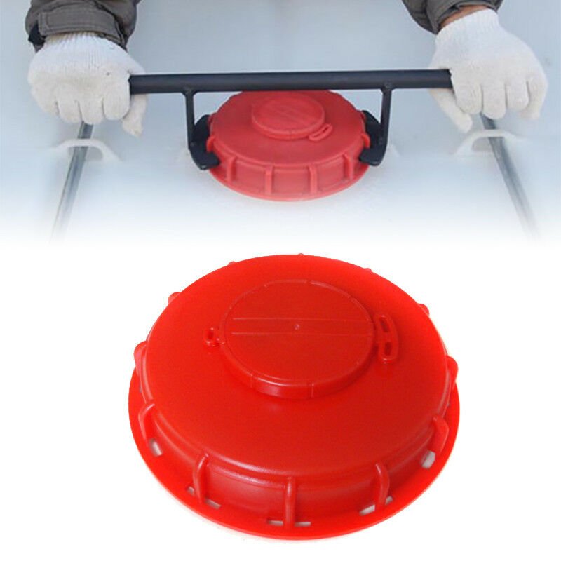 163mm Red Gallon IBC Water Tote Tank Cover Lid Cap For Vented Schutz ...