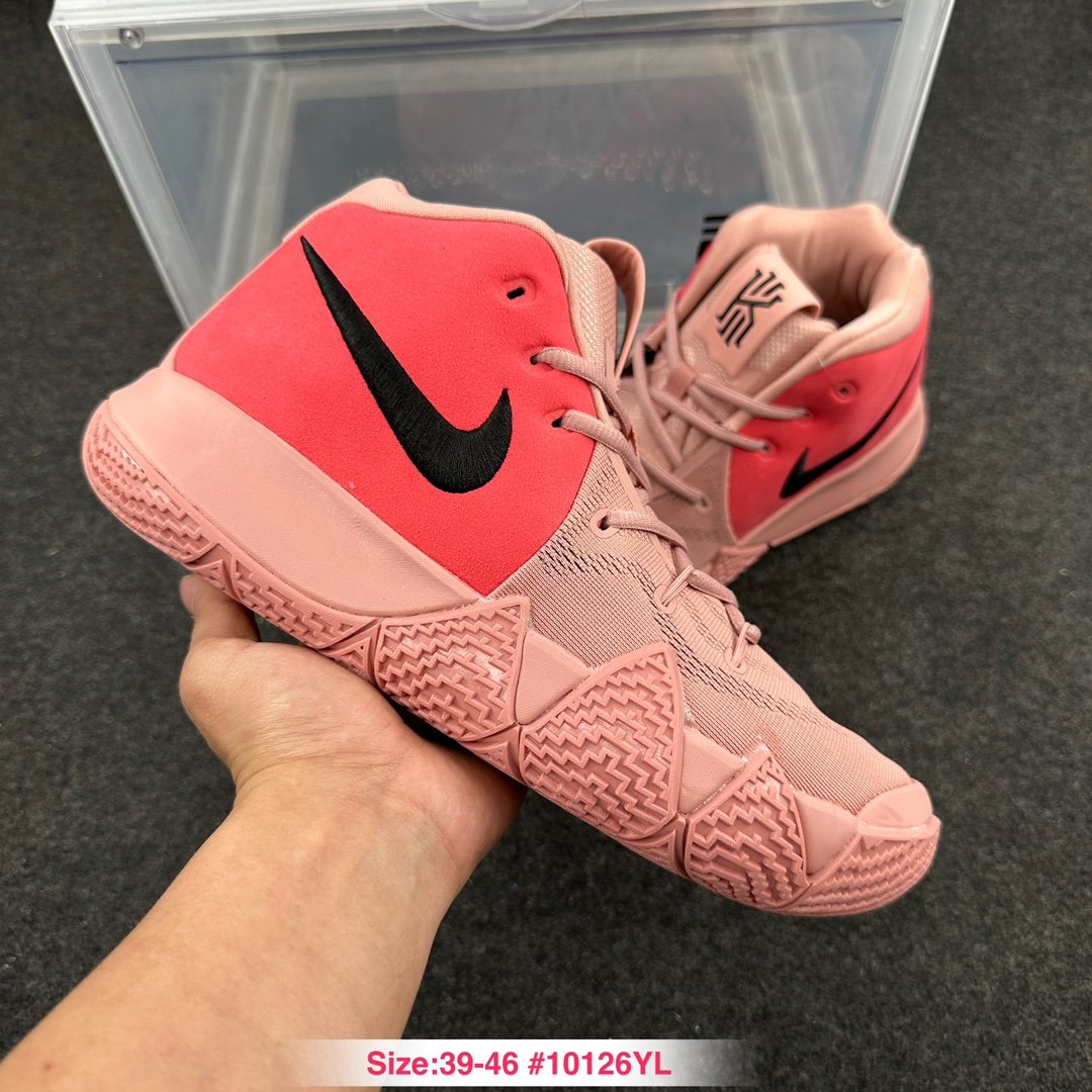 unisex swoosl logo kyrie irving four pink combat basketball sneakers ...
