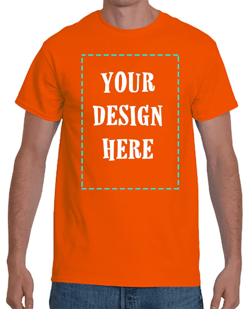SCREEN PRINTED CUSTOM T-SHIRT / BOTH SIDES / MULTI COLORS PRINT | DTG ...
