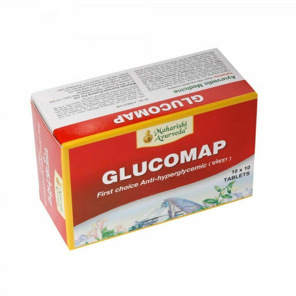 3x Maharishi Ayurveda Glucomap 100 Tablets | 3 Pack
