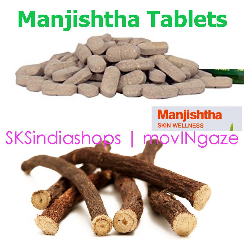 Manjishtha 60 Tablets From Top Indian Herbal Brands | Pure Herb | Multi ...