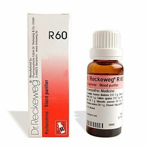 Dr Reckeweg Germany R60 Drops 22ml | 1,2,3,4,5,6,8,10,12,15,20 Pack