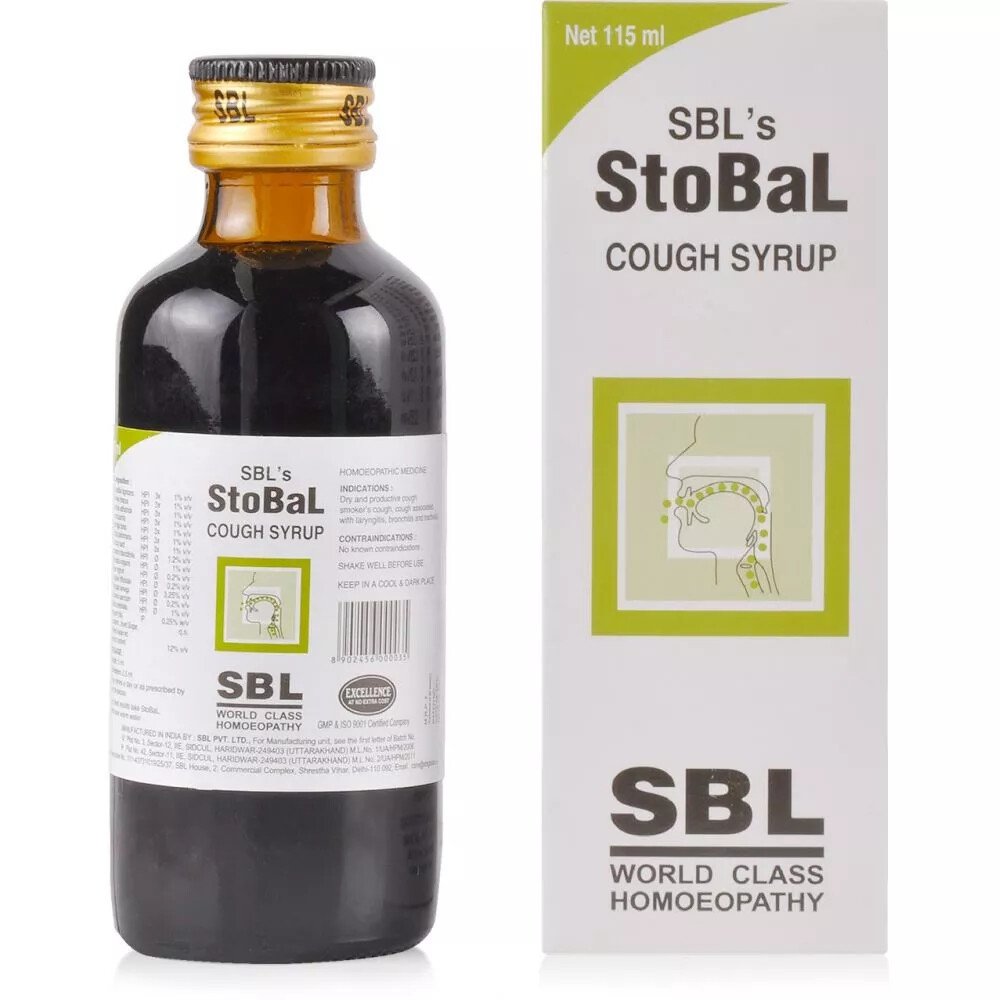 SBL StoBal Syrup 115ml For Cough Bronchitis and Asthma