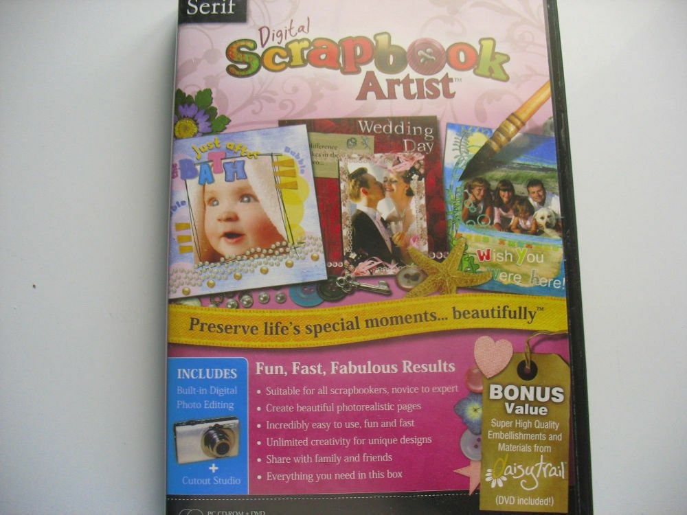 Serif Digital Scrapbook Artist for Windows XP/Vista/7/8/8.1/10 Includes ...
