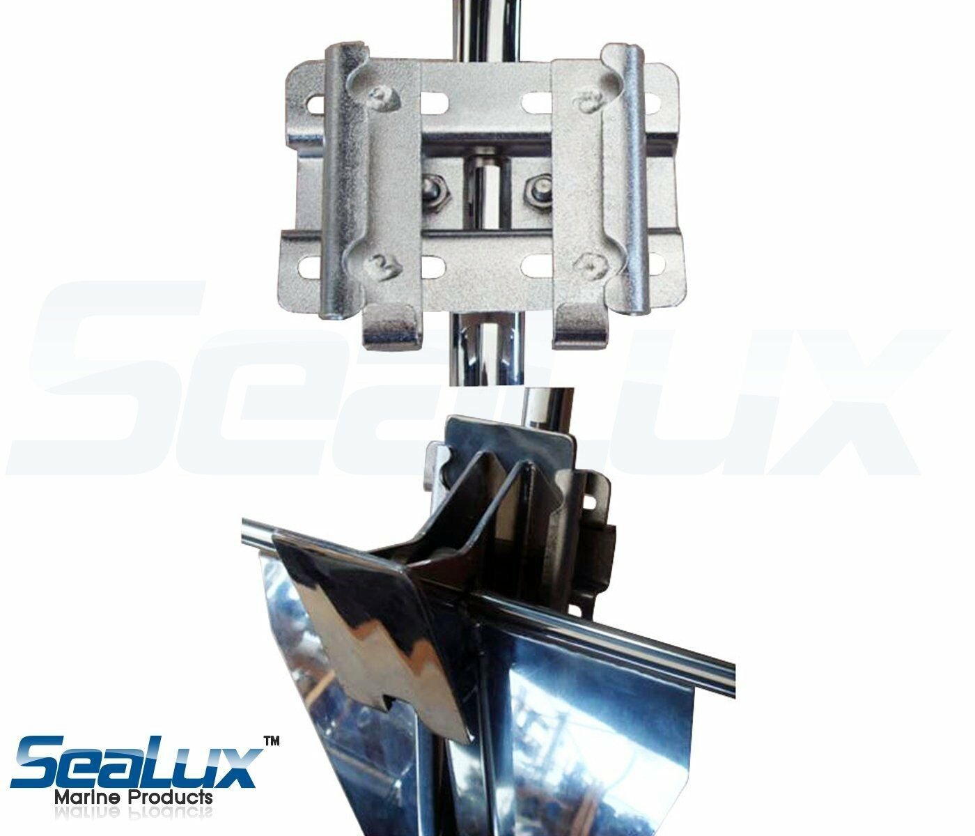 SeaLux Vertical Stanchion Rail Mount Anchor Bracket / Holder