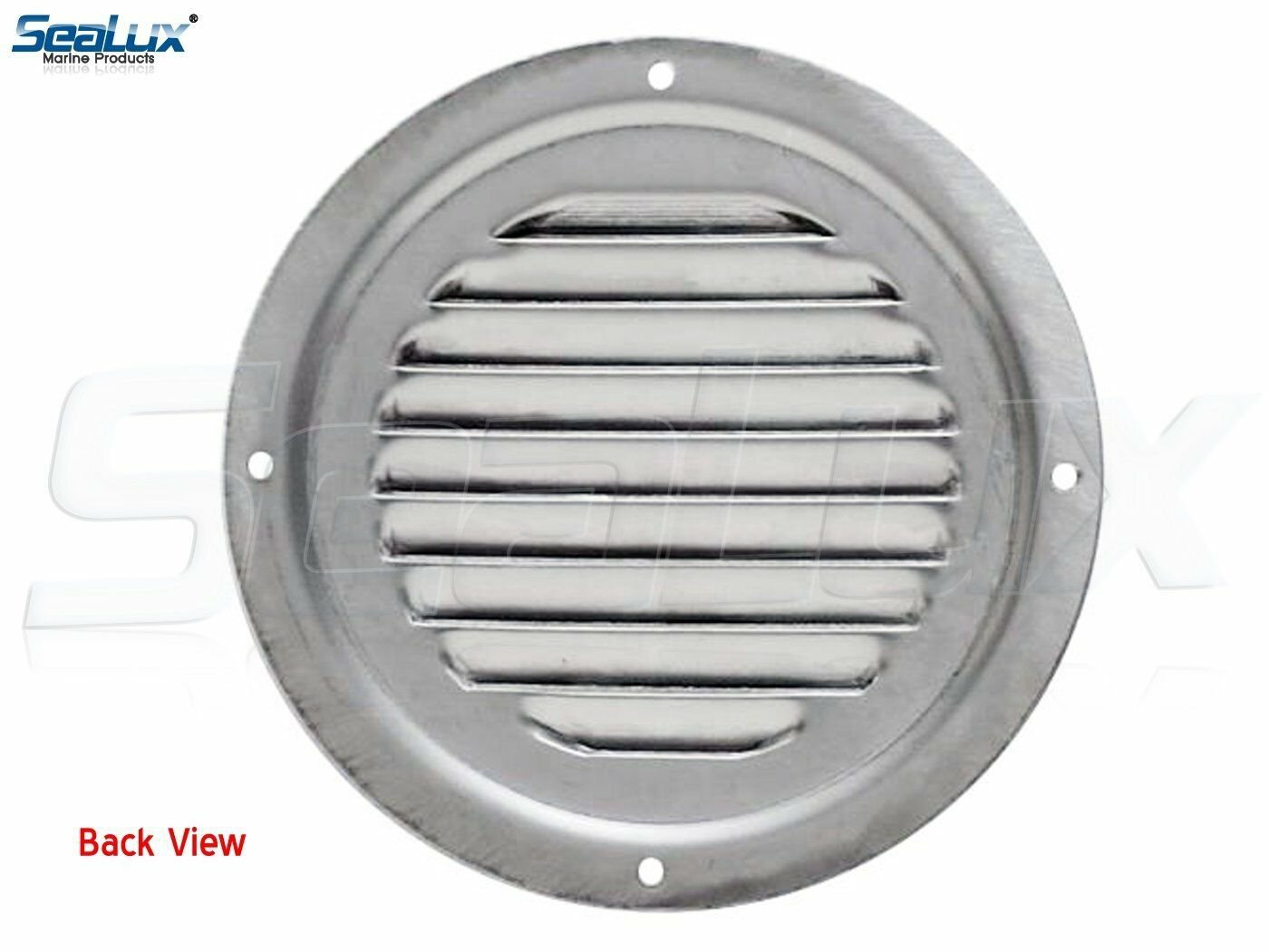 SeaLux Stainless Steel 6 Inch Marine Boat Engine Louvered Style Vent Cover