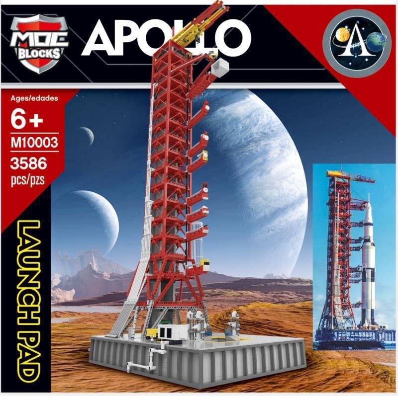 Saturn-V Launch Umbilical Tower Building Blocks NASA Apollo Launch Pad ...