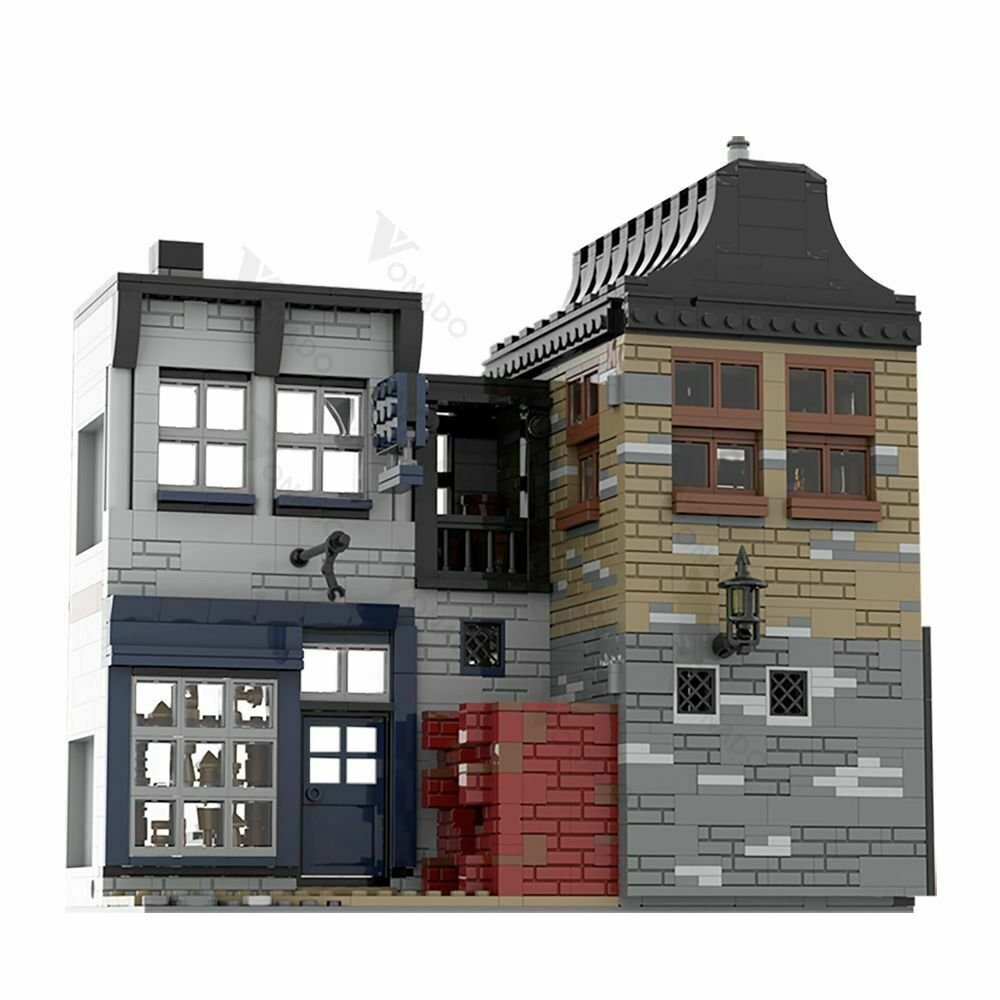 Leaky Cauldron & Wiseacre's Wizarding Equipment Building Blocks Set ...
