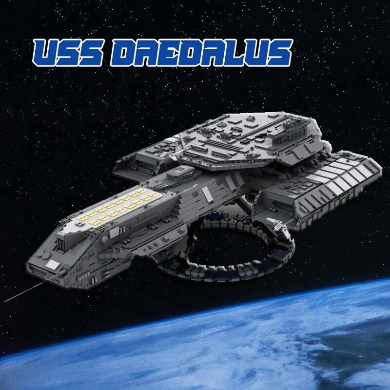 Iconic Spaceship USS Daedalus Model Building Blocks Set MOC Bricks Toys ...