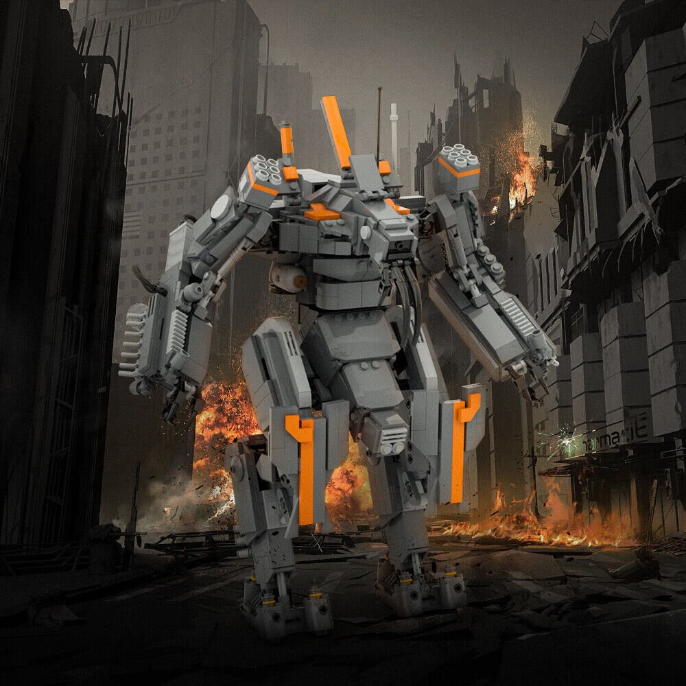 Exosuit Mech Prawn Robot Model Building Blocks Sci-fi Movie MOC Bricks ...