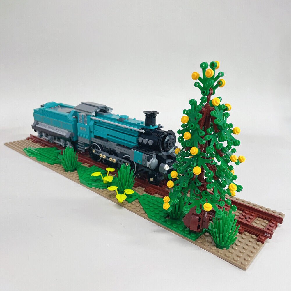 Retro Steam Train Locomotive Building Blocks Set DIY Model MOC Bricks ...
