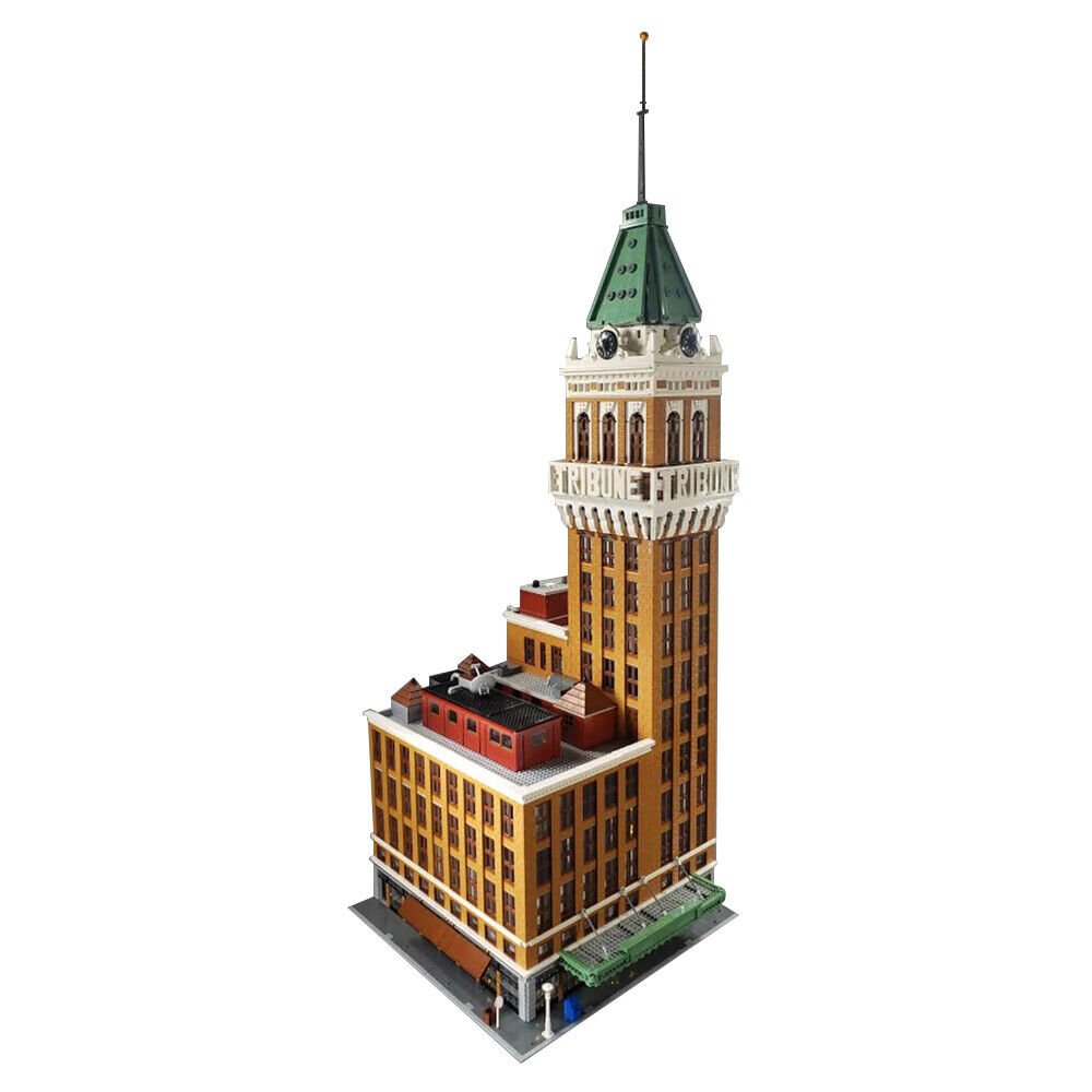 Tribune Tower Skyscraper Modular Building Blocks DIY MOC Bricks Toy Set ...