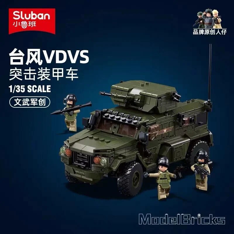 Typhoon VDVS Armored Vehicle Building Block Bricks Toys Set DIY Model ...