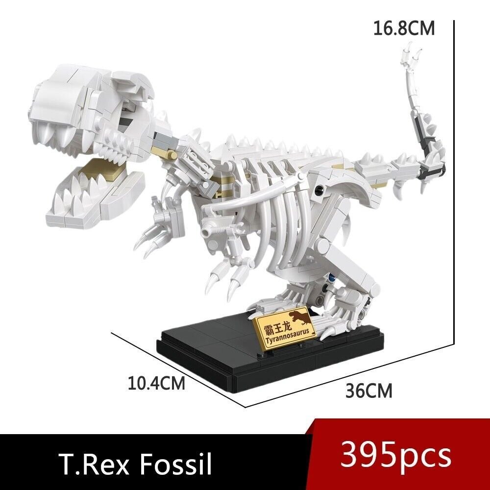 T Rex Dinosaur Fossil DIY Models Building Blocks MOC Bricks Kids Gift ...