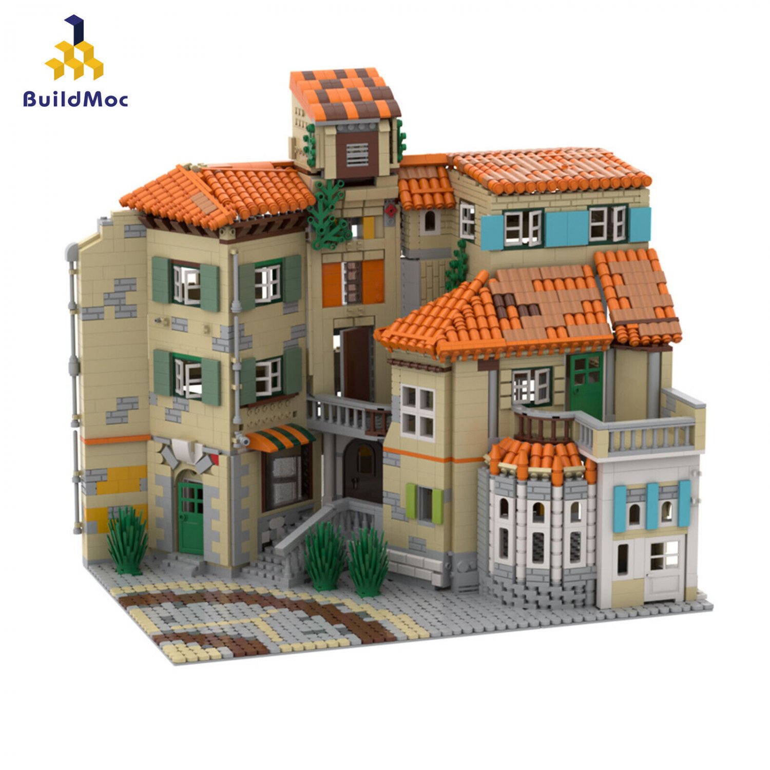 Italian Style Mansion Modular Building Blocks Set 3365pcs Street MOC ...