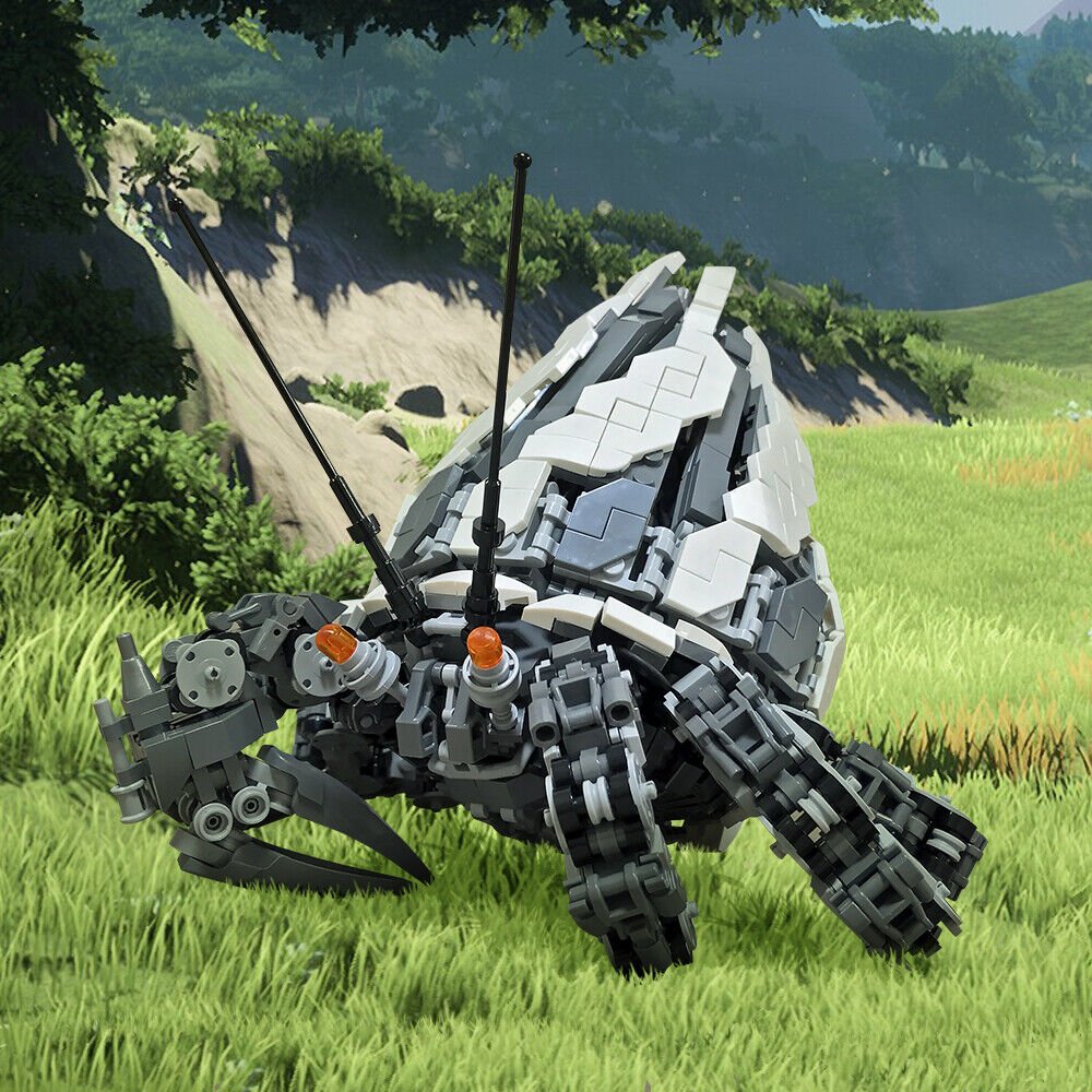 Mecha Crab Model Bricks Mechanical Beast Robot Building Blocks MOC ...