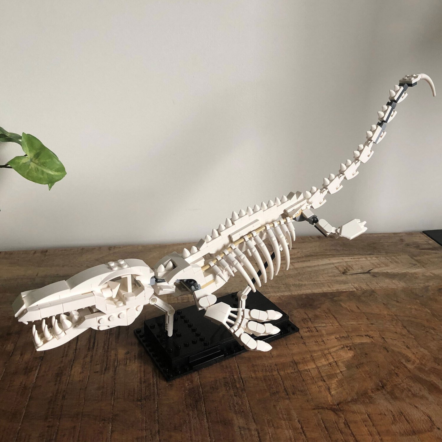 MOC Mosasaur Skeleton Building Blocks Set Dinosaur Fossils Model Brick ...