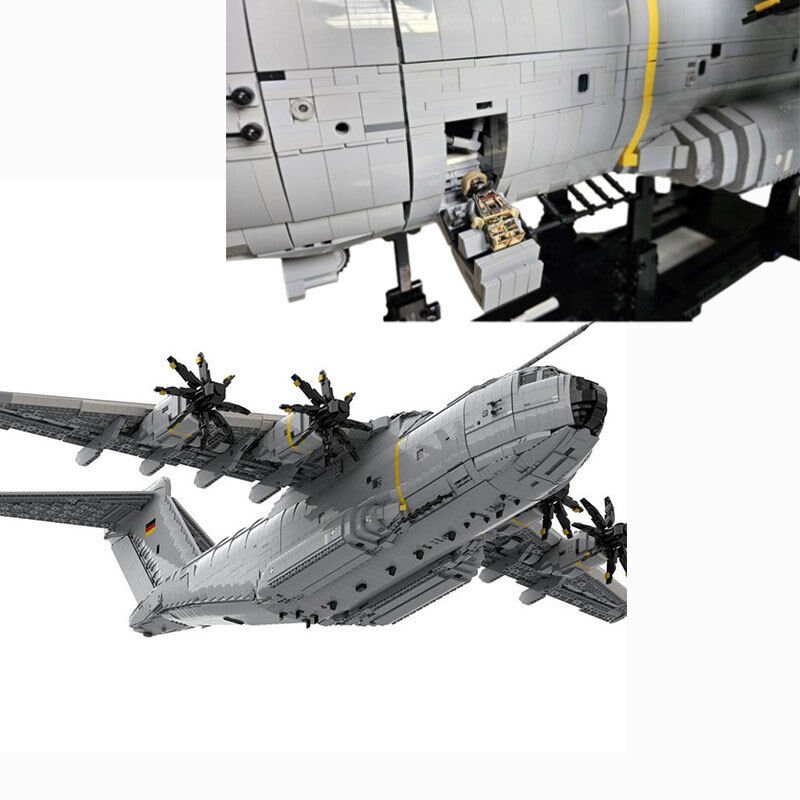 MOC-156206 Airbus A400M Atlas Model Building Blocks MOC Bricks Toys Set ...