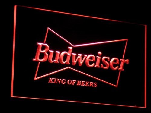 Budweiser King Beer LED Neon Display Sign Light Bar Pub Club decor club ...