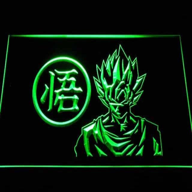 Dragon Ball Z GT Super Saiyan Son Goku LED Neon Sign with 7 color to choose