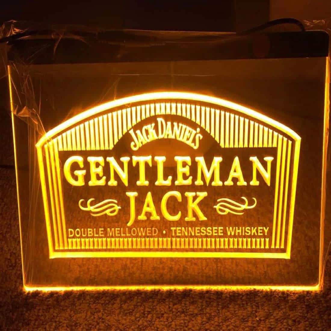 Gentleman Jack Daniels Neon Sign home decor craft display glowing