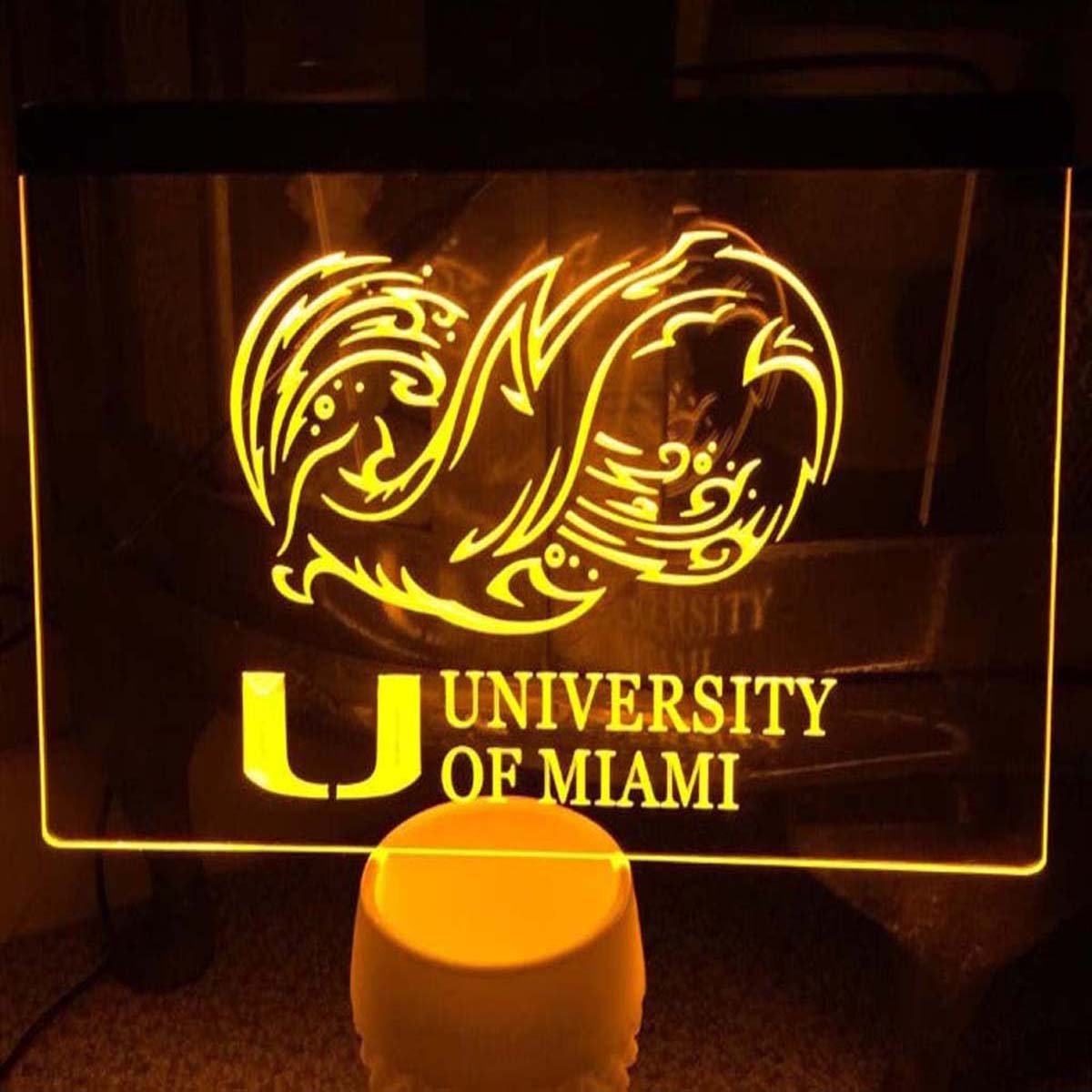 University Of Miami LED Neon Sign home decor display glowing