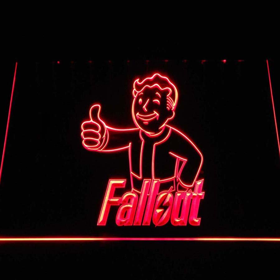 Fallout Vault Boy LED Neon Sign home decor crafts