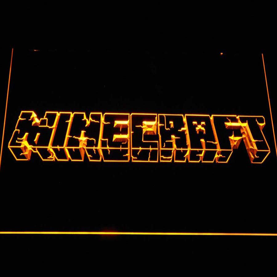 Minecraft LED Neon Sign hang sign the wall decor crafts