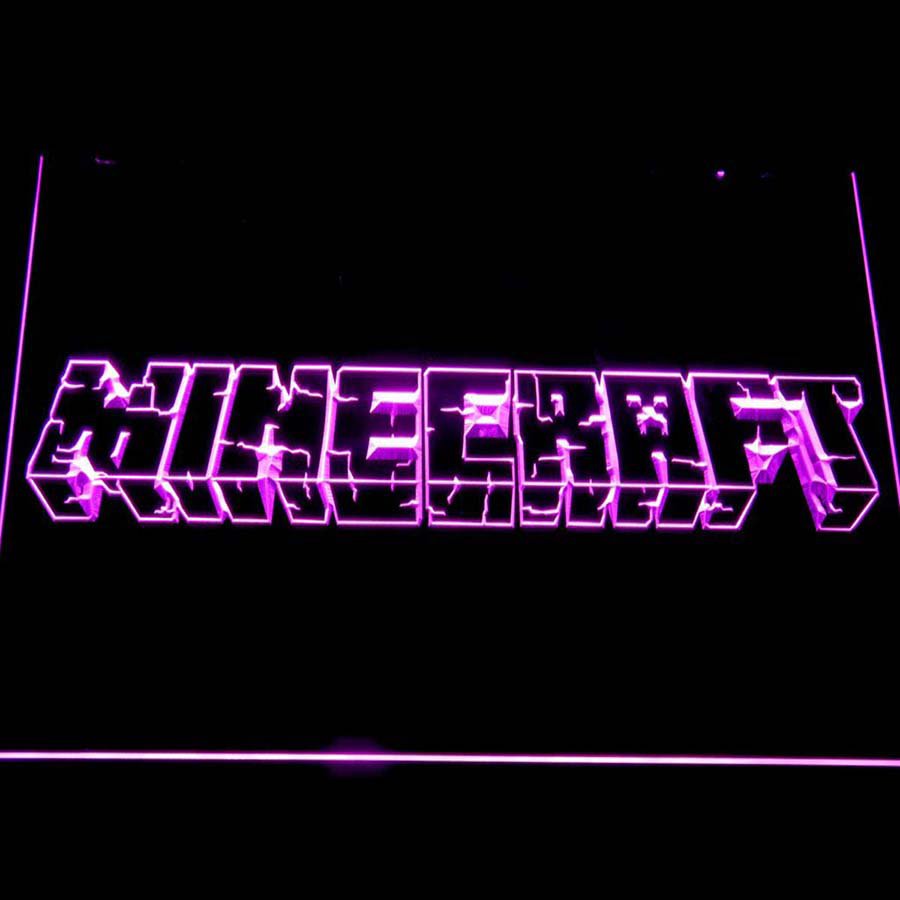 Minecraft LED Neon Sign hang sign the wall decor crafts
