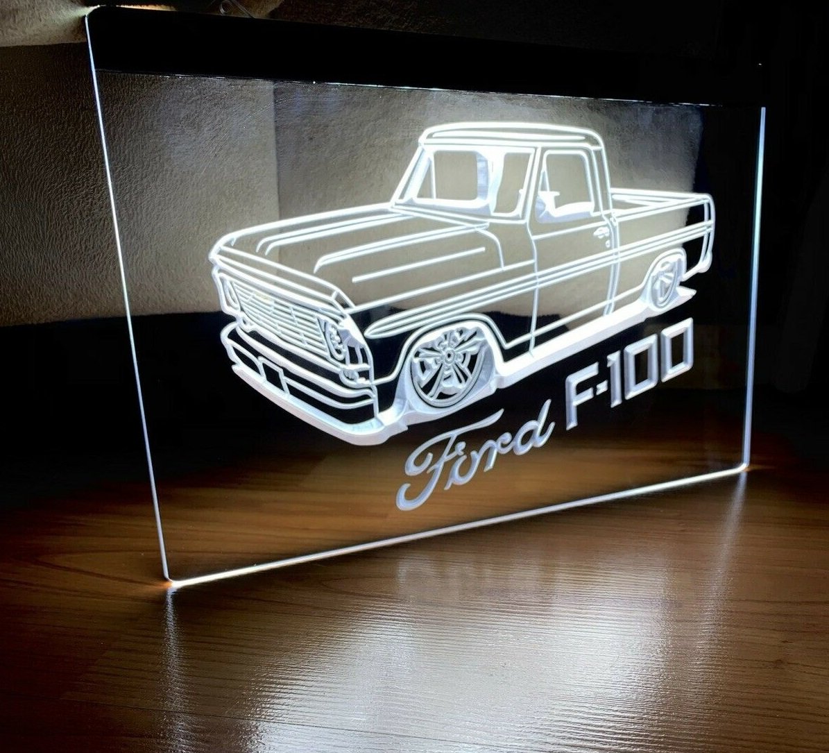 Ford F100 Truck LED Neon Sign Home Decor Garage Man cave