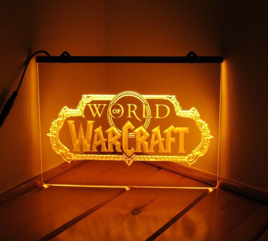 World of Warcraft LED Neon Light Sign
