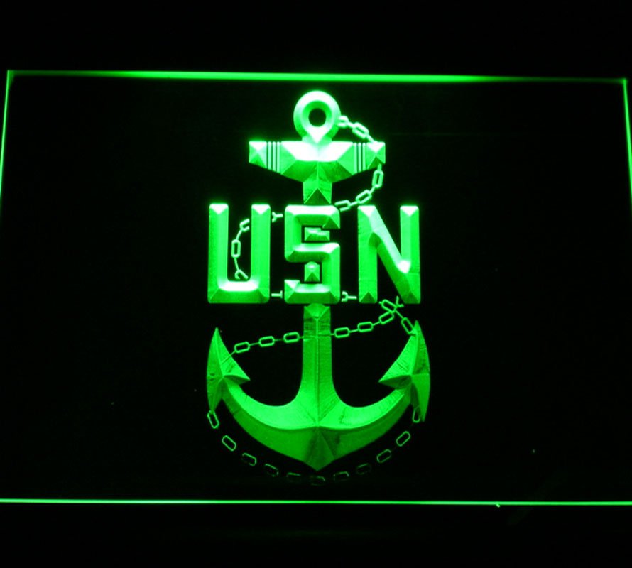 US Navy USN LED Neon Sign Hang Signs Wall Gift