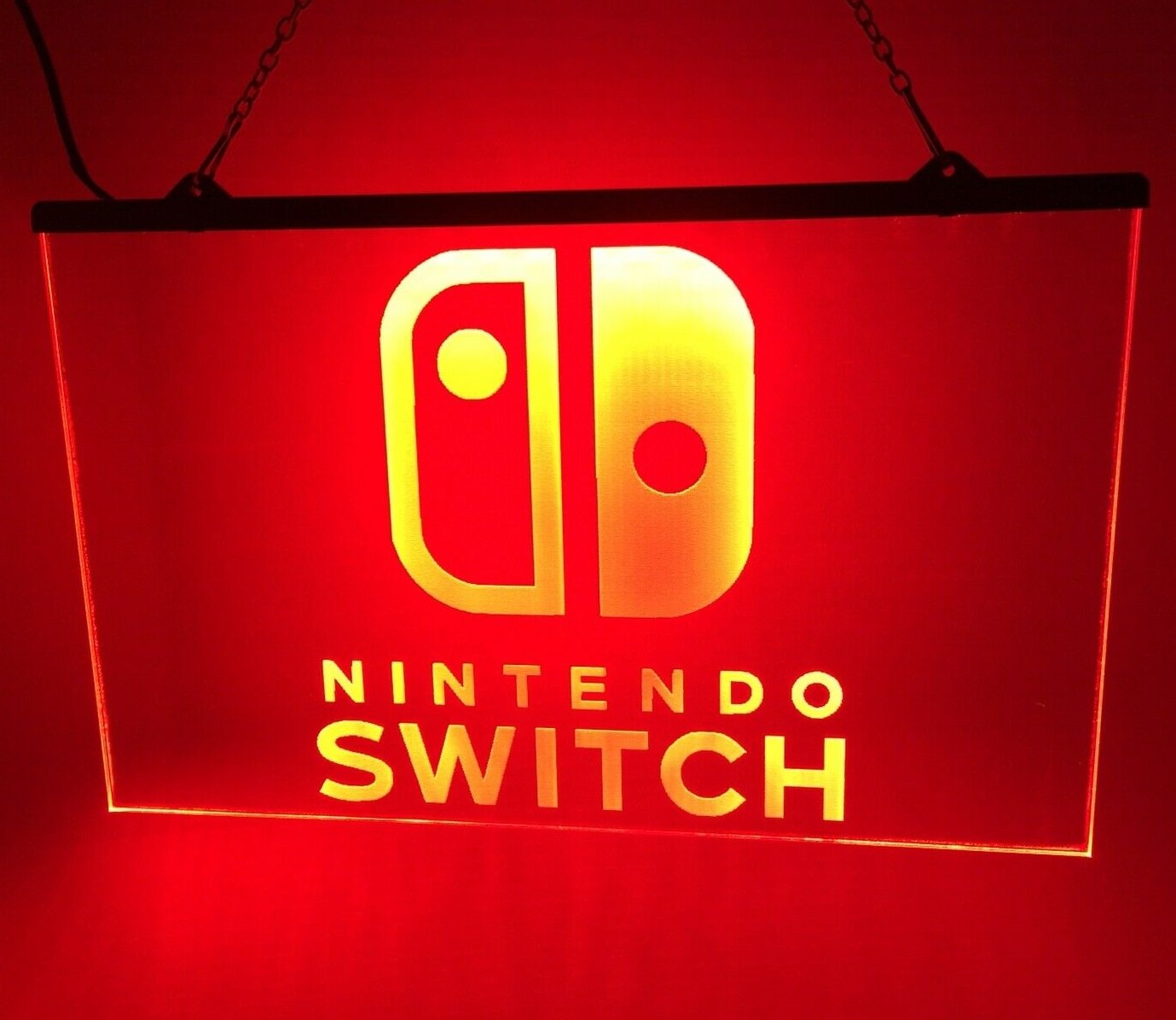 Nintendo Switch Illuminated LED Neon Sign Hang Wall Decor, Art Lights Craft