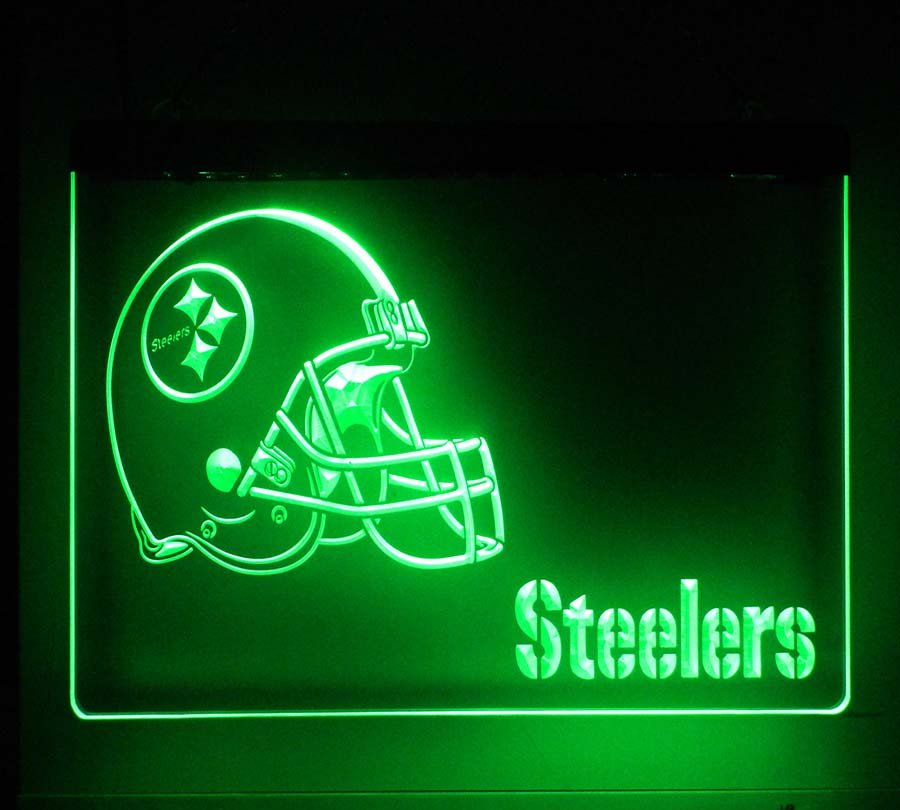Pittsburgh Steelers Led Neon Sign Decor, Room, Office, Club, Craft Art