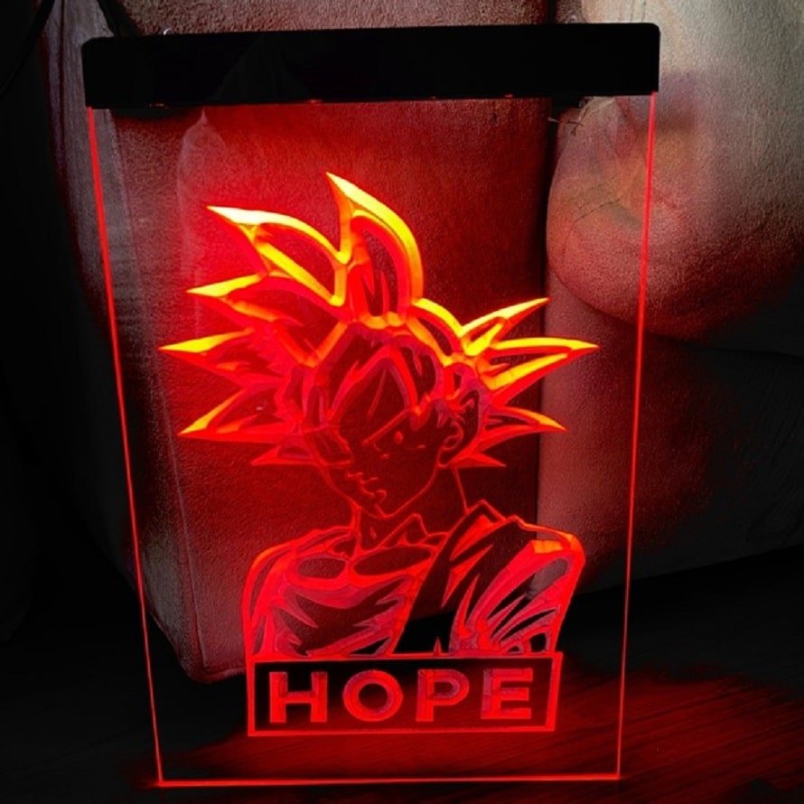 Goku Hope Illuminated Led Neon Sign