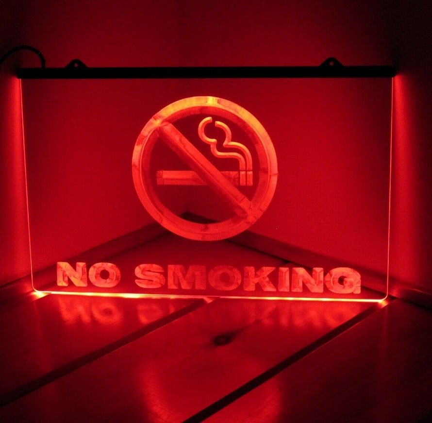 No Smoking Led Neon Sign Home Decor, Office, Lights Décor Art