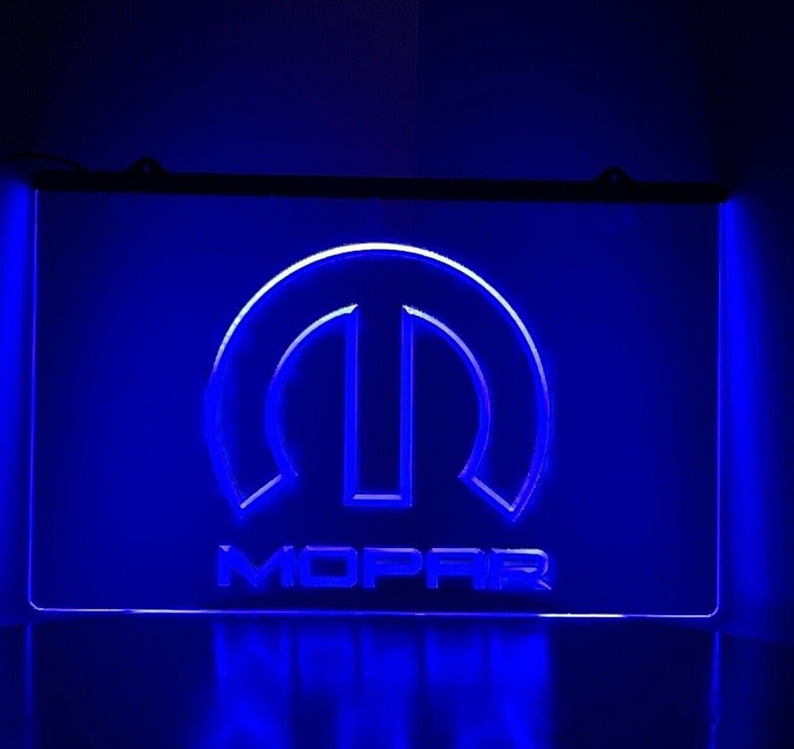 Mopar Logo Illuminated Led Neon Sign Home Decor, Garage, Lights Décor ...