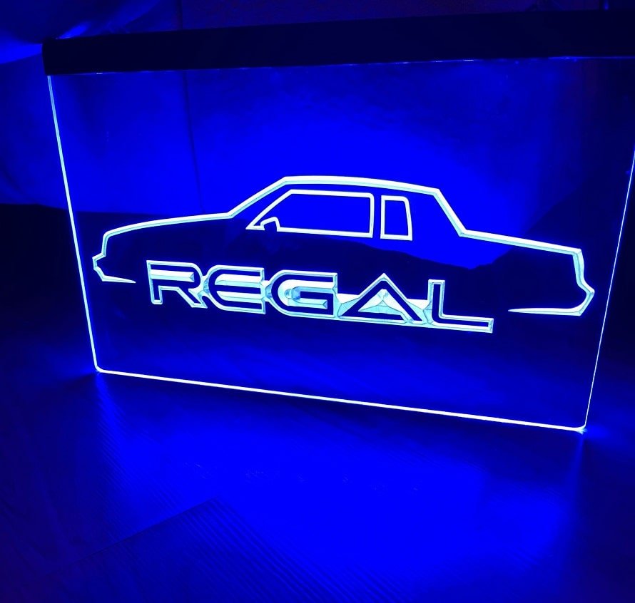Regal Car Led Neon Sign Home Decor, Room, Lights Décor Art