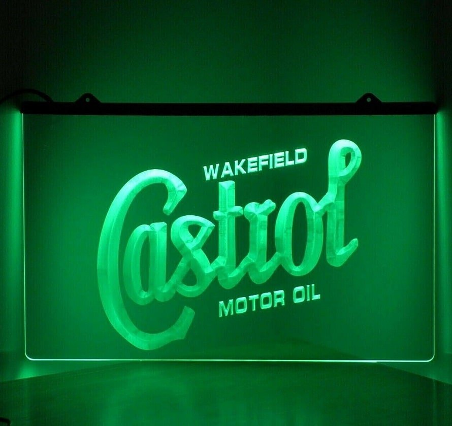Castrol Wakefield Motor Oil Led Neon Sign Home Decor, Lights Décor ...