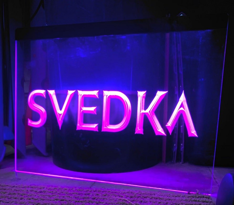 Svedka Vodka Led Neon Sign Decor Bar, Pub, Lights Décor Craft Art