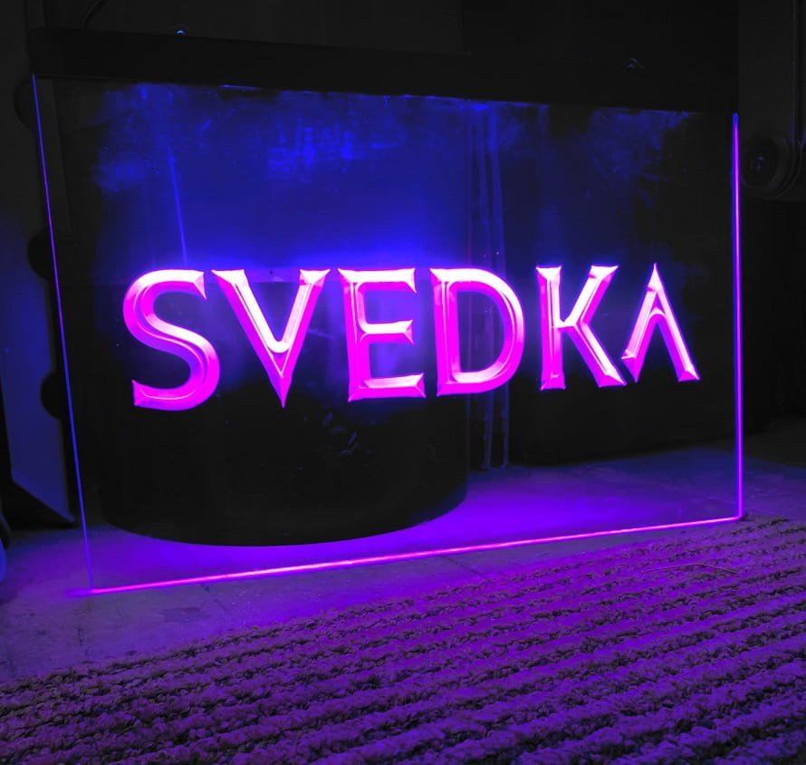 Svedka Vodka Led Neon Sign Decor Bar, Pub, Lights Décor Craft Art