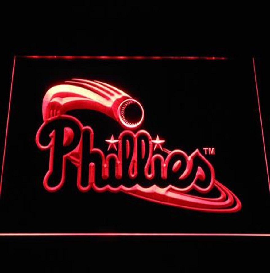 Philadelphia Phillies Wordmark Led Neon Sign Home Decor, Room, Gift ...
