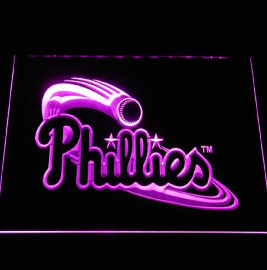 Philadelphia Phillies Wordmark Led Neon Sign Home Decor, Room, Gift ...