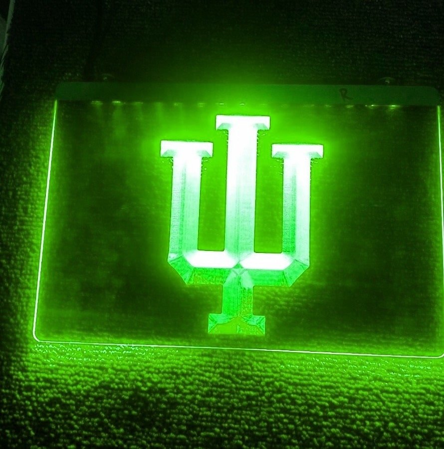 Indiana University LED Neon Sign Hang Wall Decor, Artful Lights Décor Craft